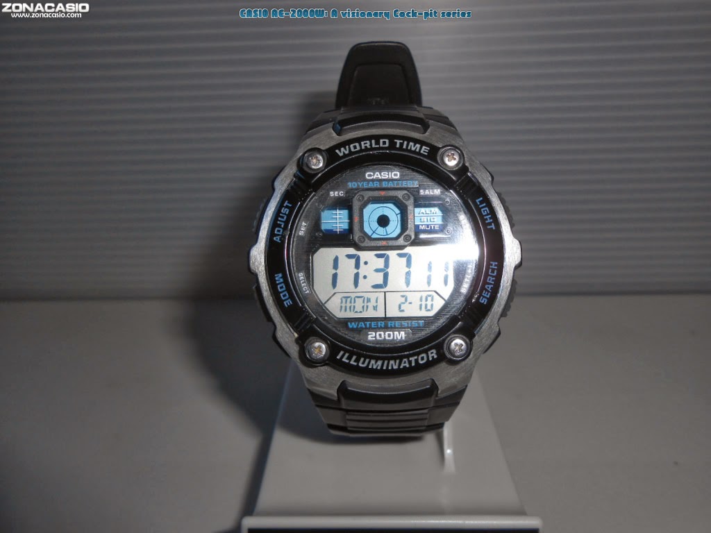 Zona Casio: Prueba: Casio AE-2000W. Un reloj de altos vuelos