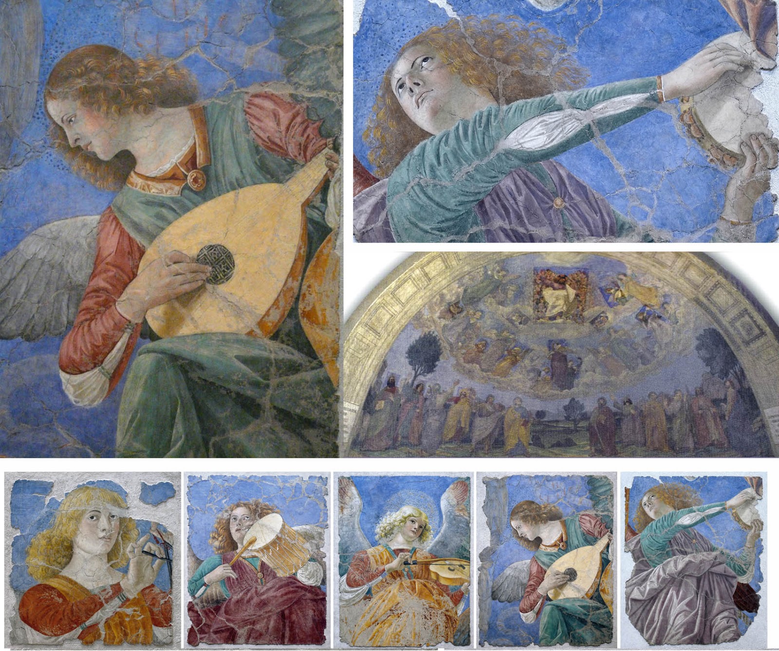 debat art figuration: Les anges musiciens