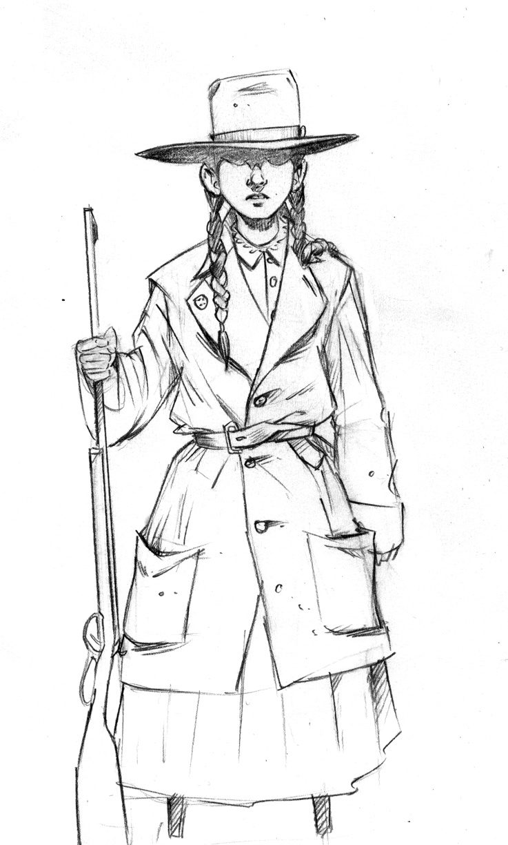 Chris Wildgoose Sketch Book: Nitty Gritty: True Grit Cover Art