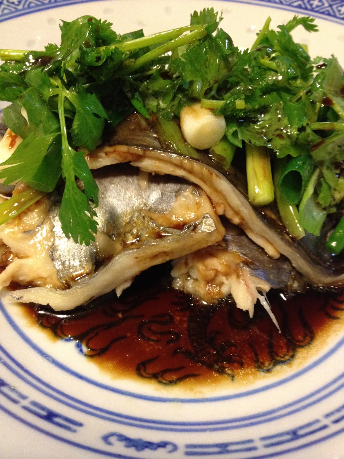 Steamed Gem Fish with soy sesame sauce