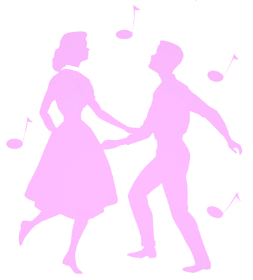 sock hop graphics in school colors | Art Education Daily