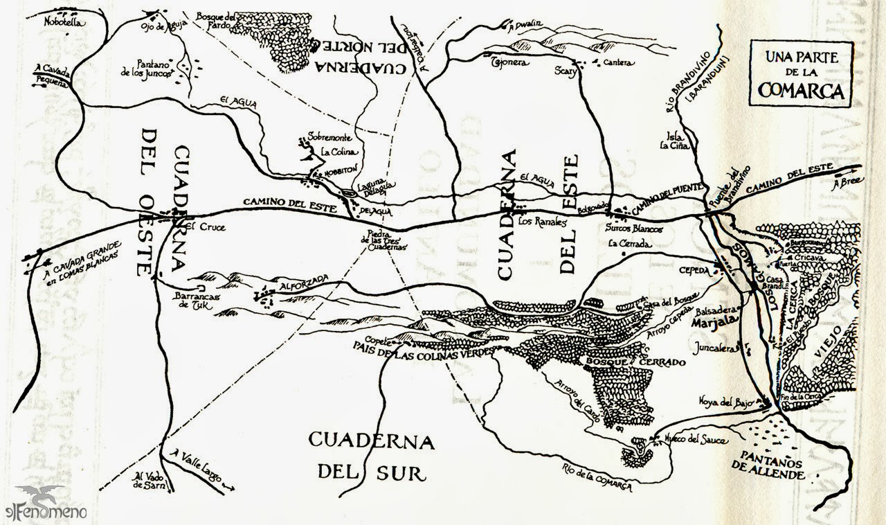Mapas de lugares que nunca existieron (1): la Tierra Media | EL ...