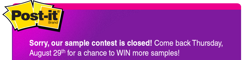 Post-it Full Adhesive Notes Samples! ~ FREEBIES AND COUPONING