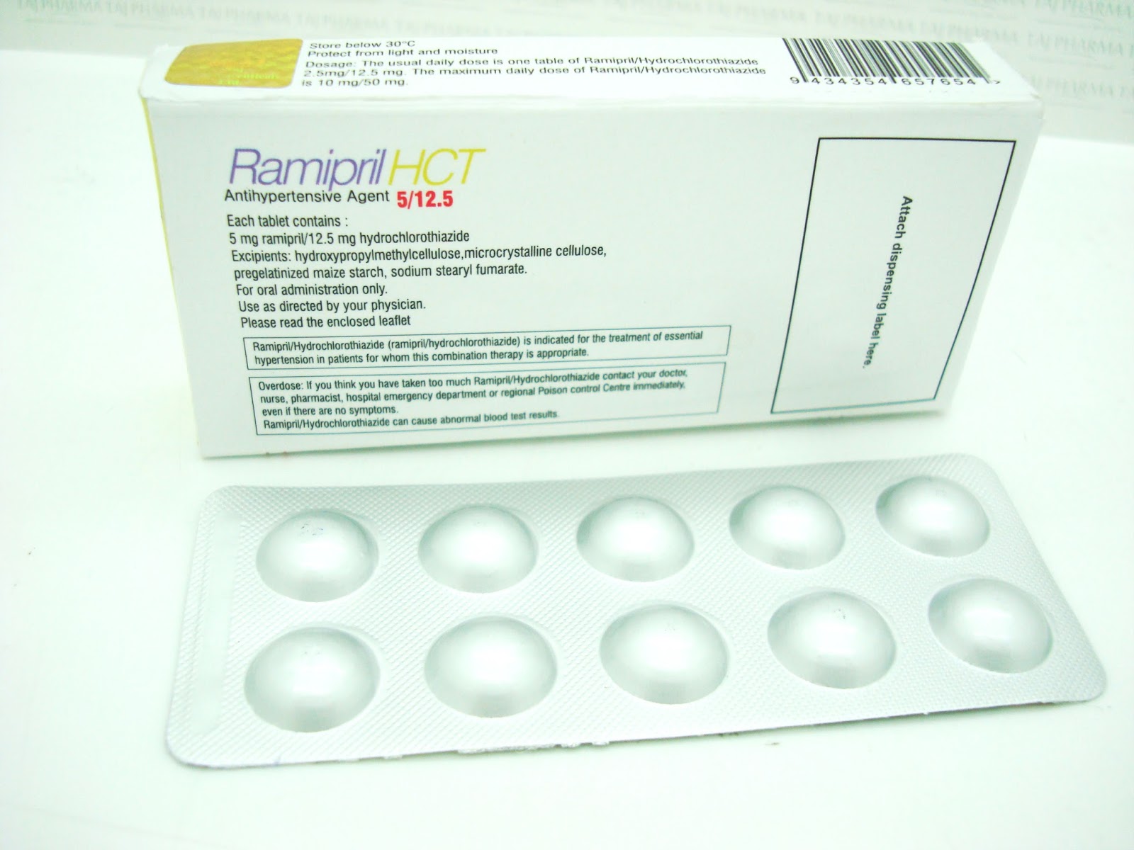 Ramipril HCT 5/12.5mg Antihypertensive Agent tablets