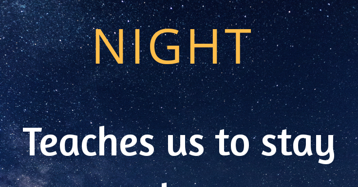 Aura Of Thoughts: N - Night - Lessons from #NatureRepository