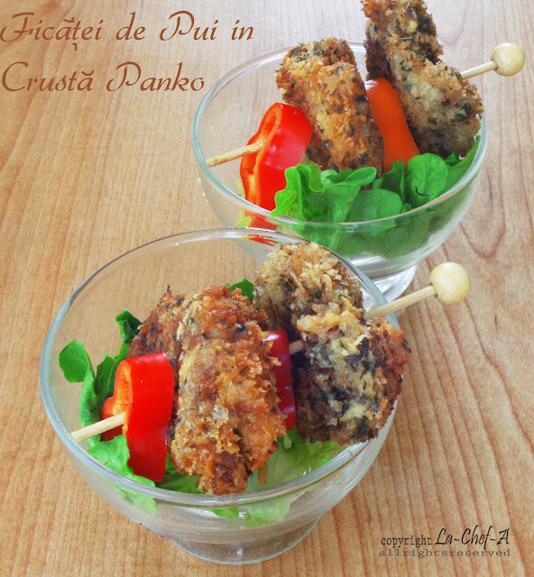 La Chef-A: FICATEI DE PUI IN CRUSTA PANKO