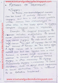 CANCER AWARENESS SCOUT AND GUIDE PROFICIENCY BADGE NOTES