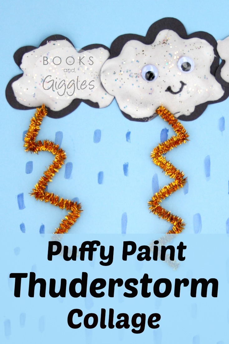 Puffy Paint Thunderstorm Craft