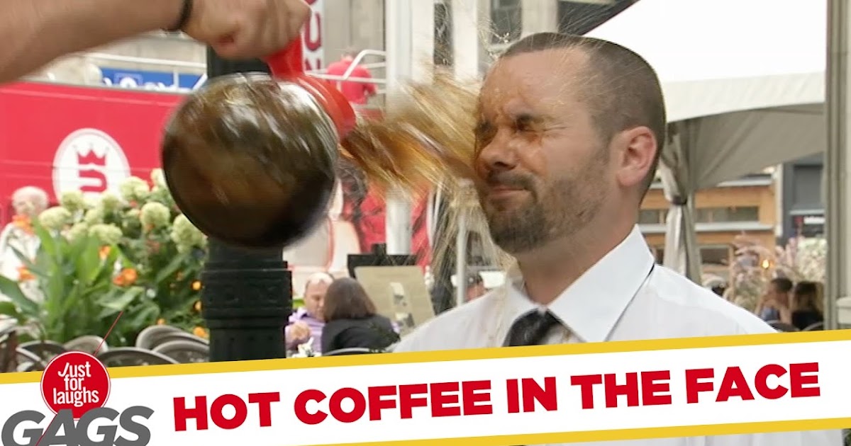 Hot Coffee Thrown on Man - Just For Laughs Gags | ShowPodZone