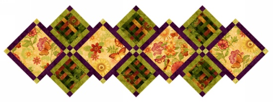 Sometimes it is the layout - free unique table runner pattern ...