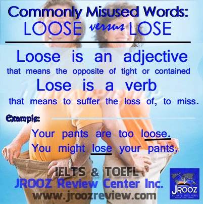 Loose vs Lose - Learn English with Pictures