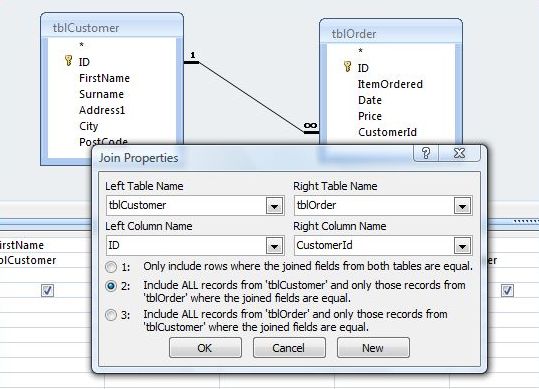 Microsoft Access Tips: The Outer Join Query