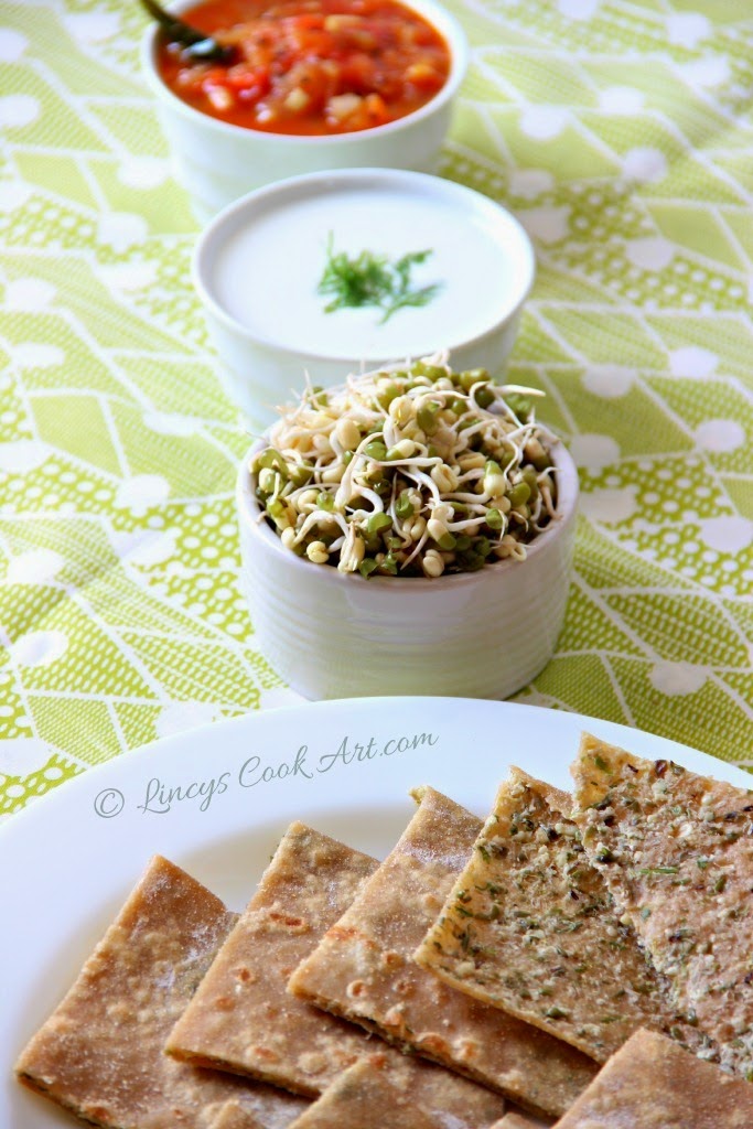 Beansprouts Paratha ~ Lincy's Cook Art