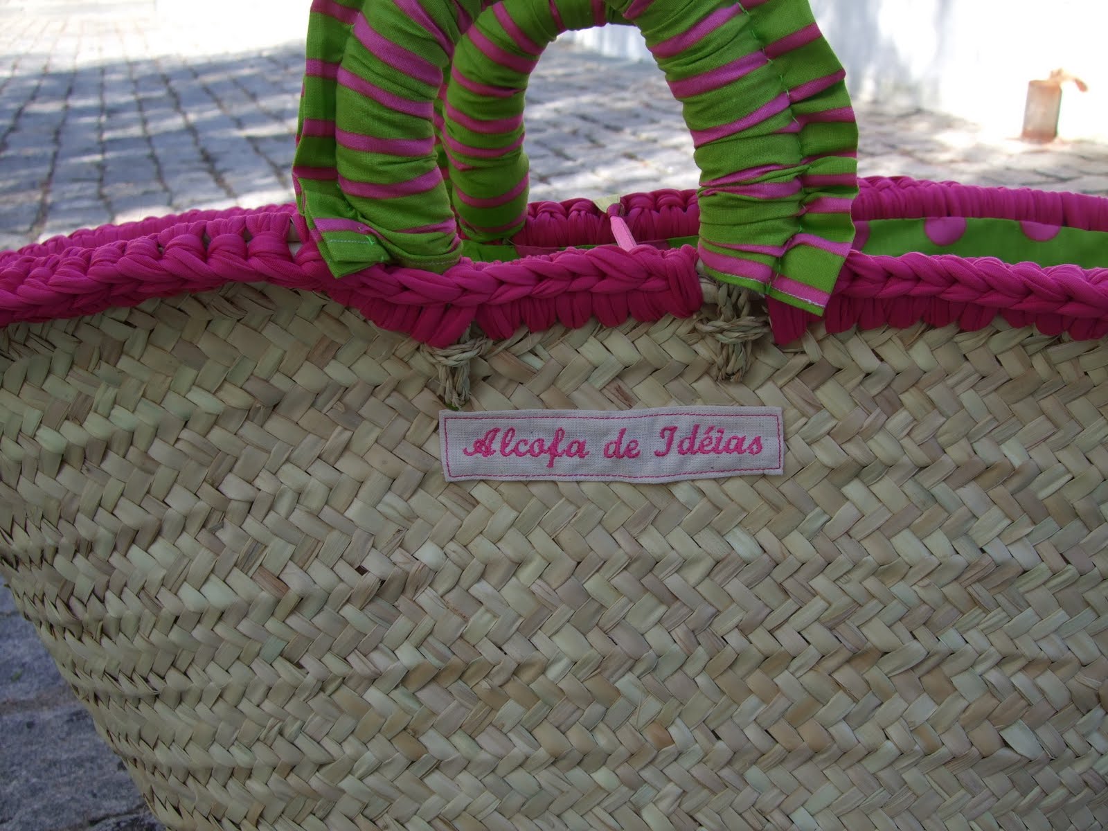 Alcofa de Ideias: Alcofa de Praia com Bolinhas e Riscas