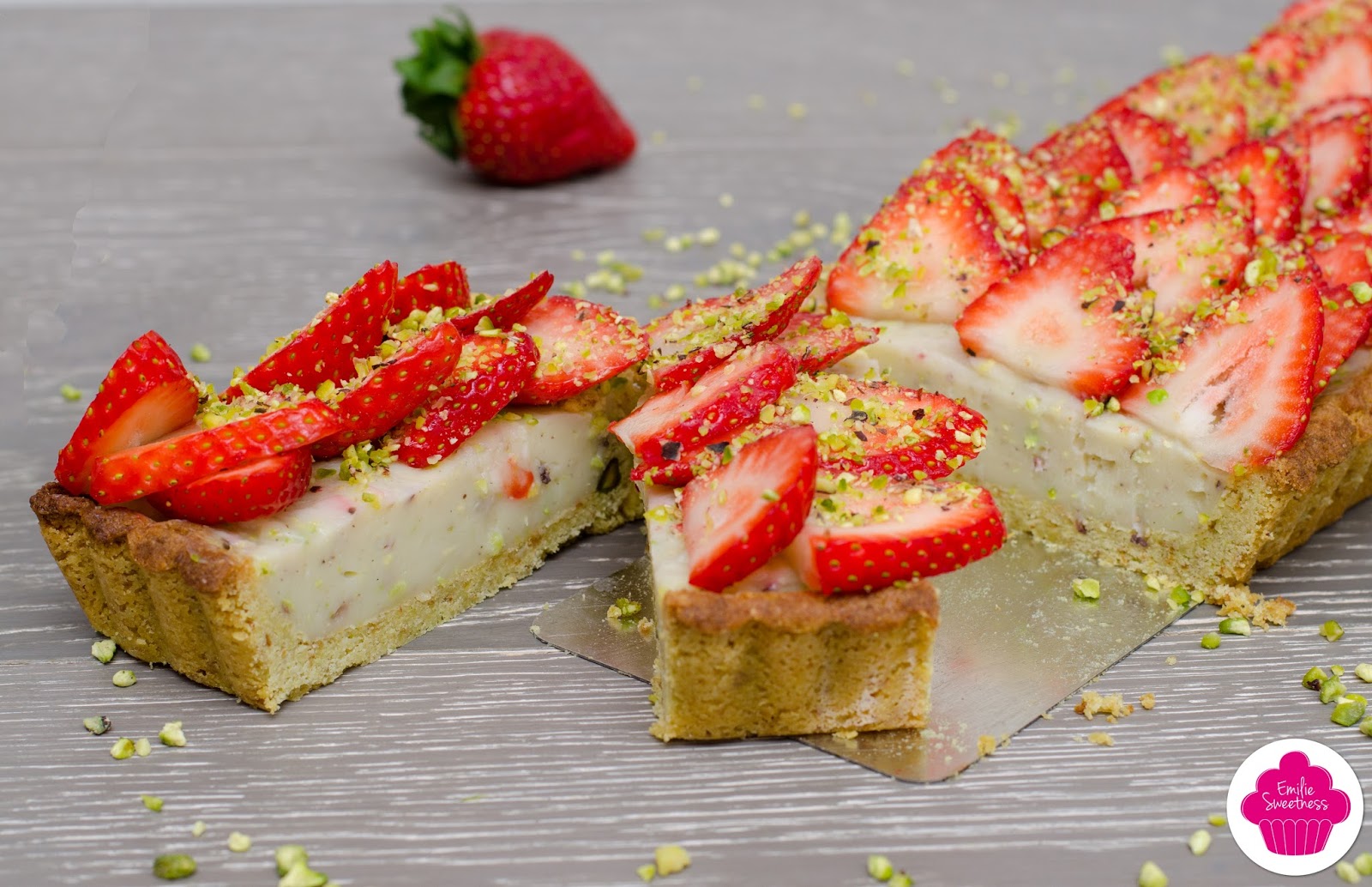 Emilie Sweetness: Tarte aux fraises et à la pistache
