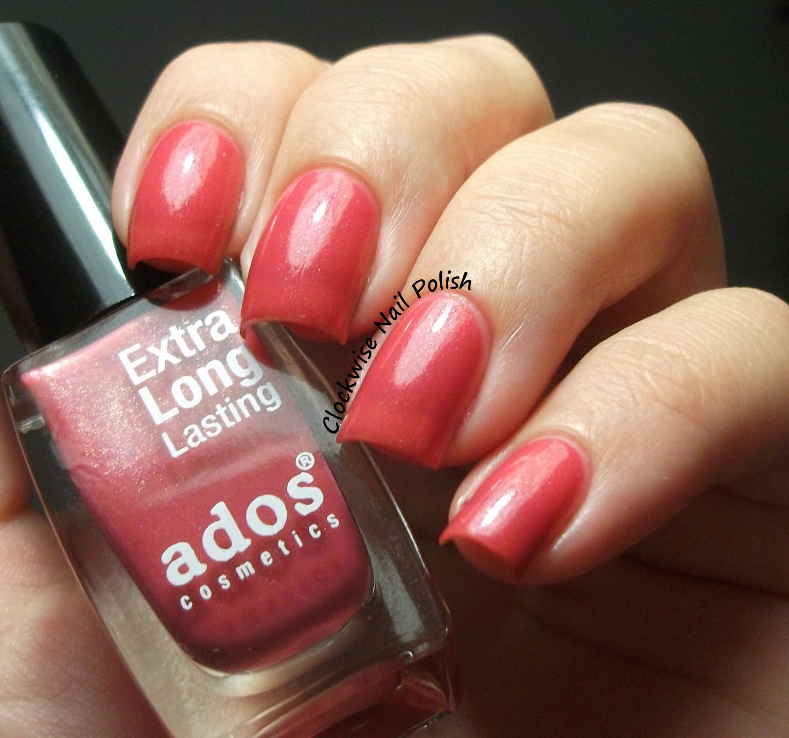 The Clockwise Nail Polish: Ados Cosmetics 527 & French stamping