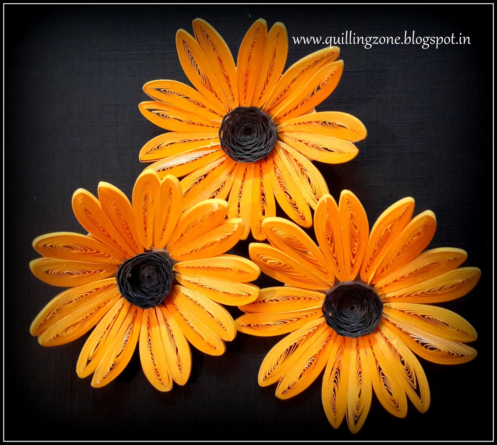 My Quilling Zone: Quilling yellow daisies