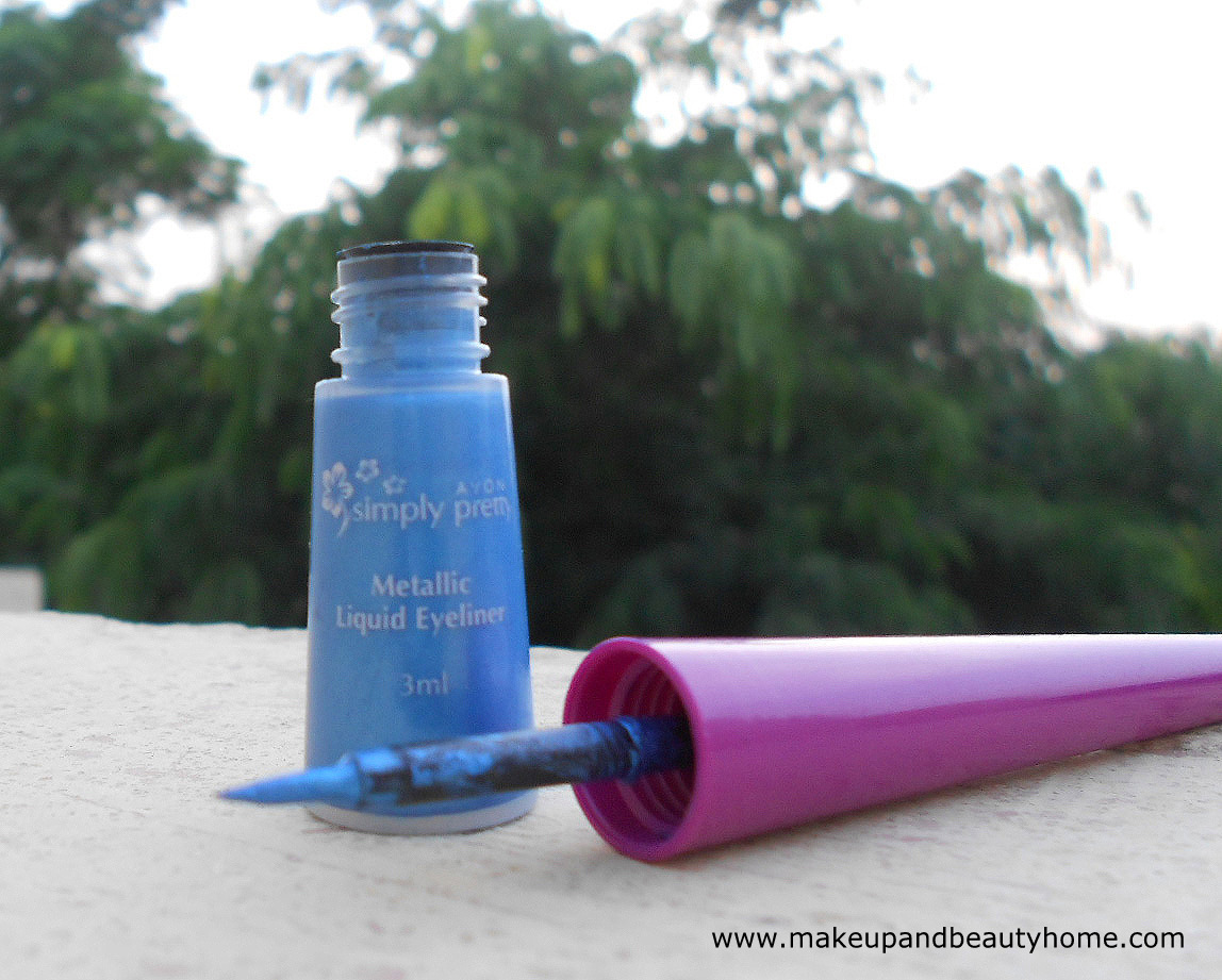 Avon Simply Pretty Metallic Liquid Eyeliner Electric Blue Review ...
