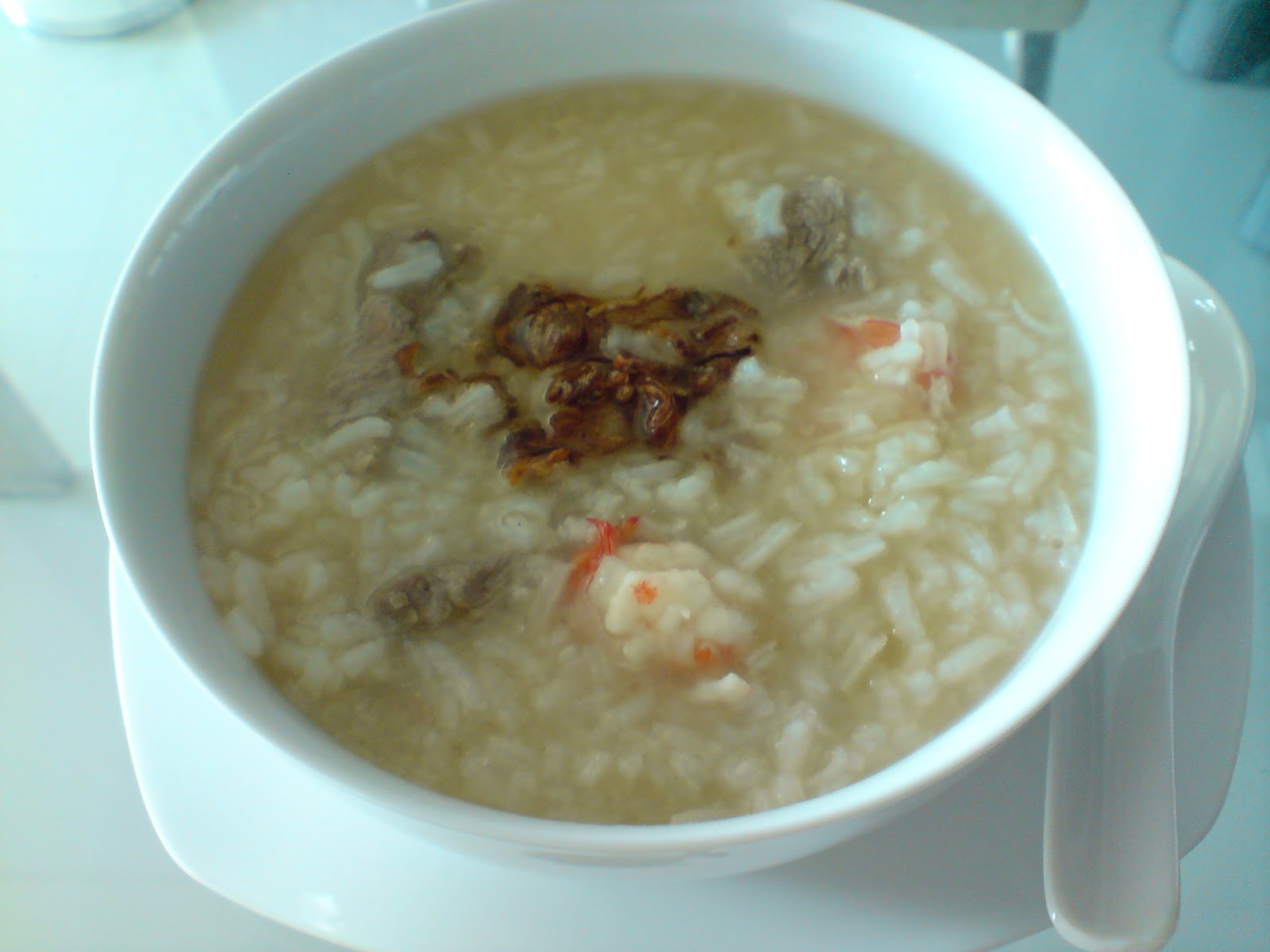 Mixed Porridge (Congee) with Prawns, Chicken and Pork | Shan's Recipes