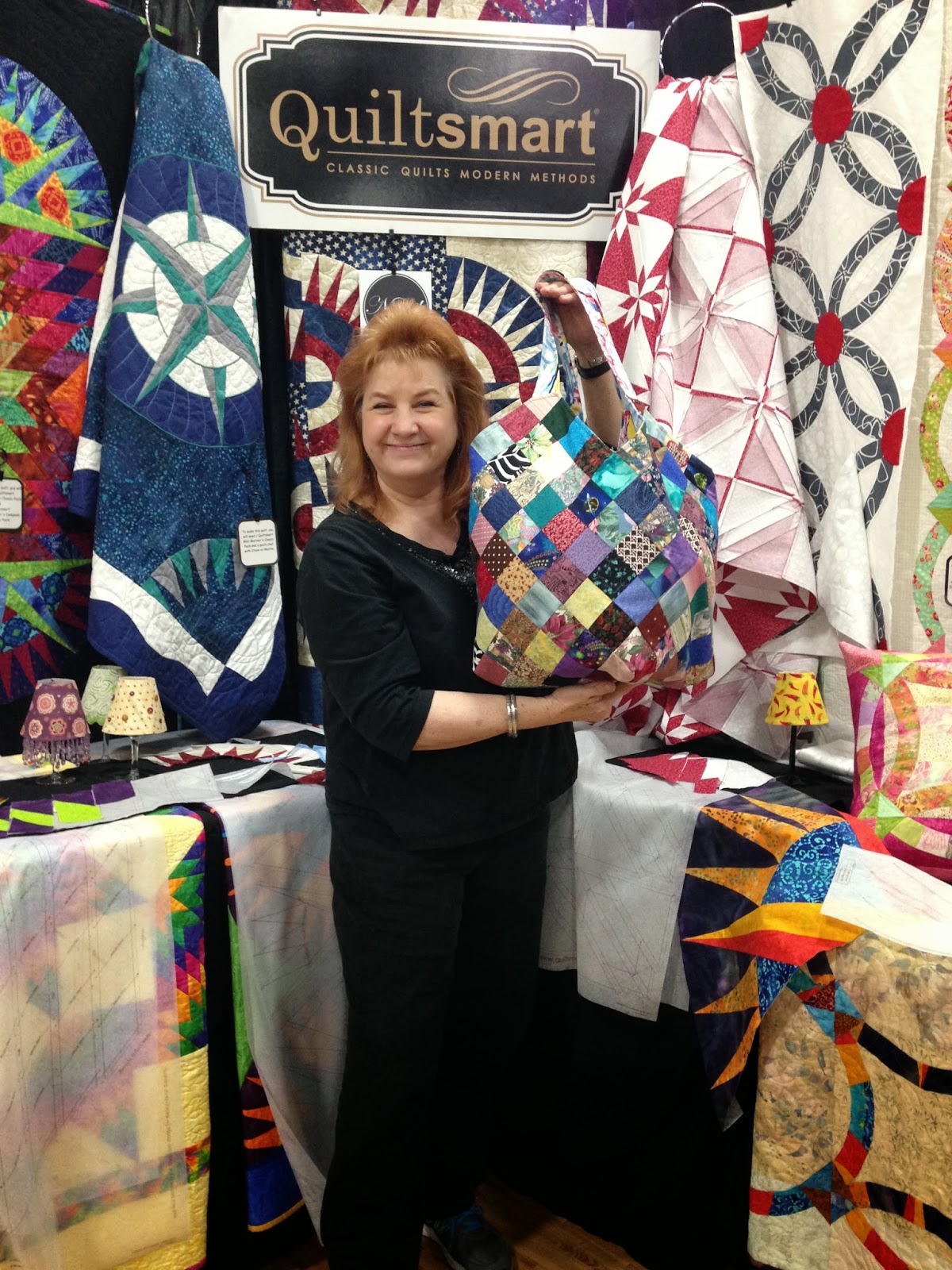 Quiltsmart Printed Interfacing: Mondo Bag Spotted in Puyallup!