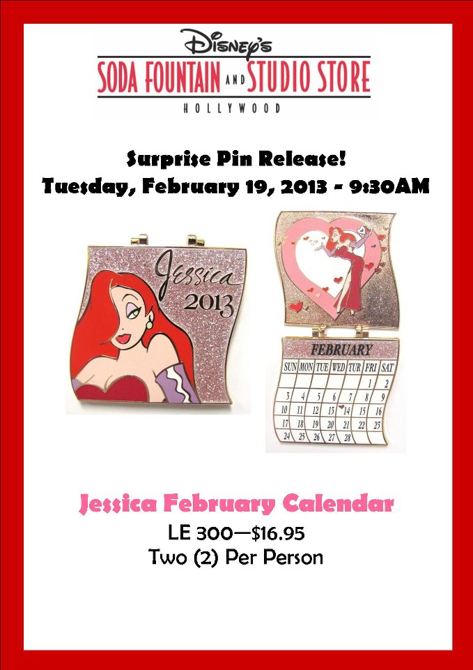 ImNotBad.com - A Jessica Rabbit Site: Surprise Pin Release - Jessica ...