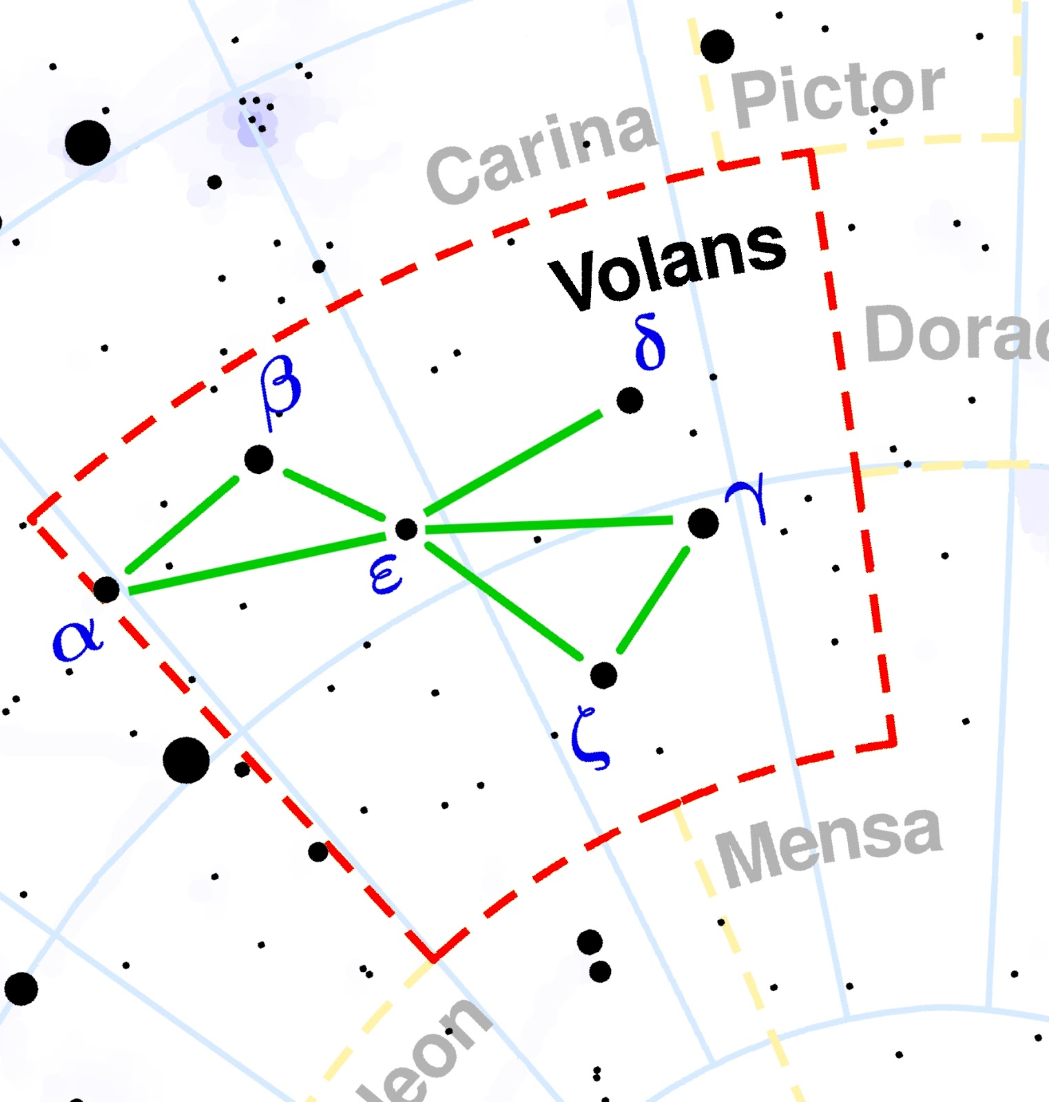 Astronomia: Volans ( Peixe Voador )