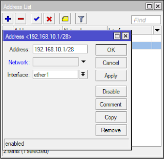 Konfigurasi IP Address pada Mikrotik Melalui Winbox