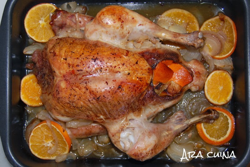 Ara cuina: Gall dindi farcit amb cítrics