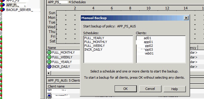 Tech-eye-Tech: How to Start MANUAL BACKUP in Symantec Netbackup