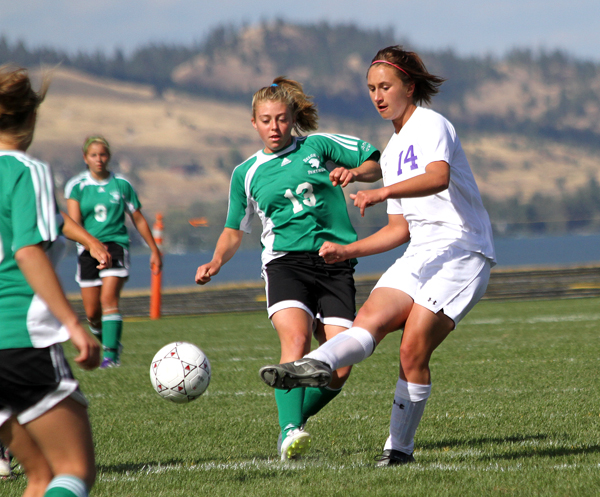 On the bleachers: Polson Girls - Belgrade Soccer Photos