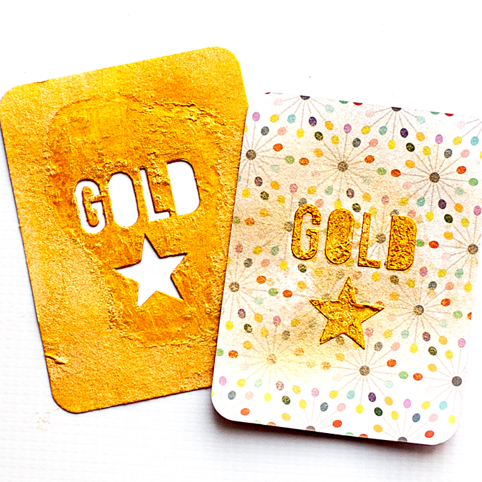 Mixed Media Tutorial: Add Gold For The Holidays To Your Projects ...