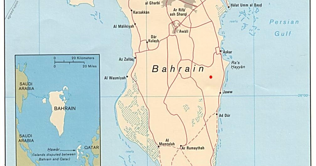 BAHRAIN - GEOGRAPHICAL MAPS OF BAHRAIN ~ Klima Naturali™