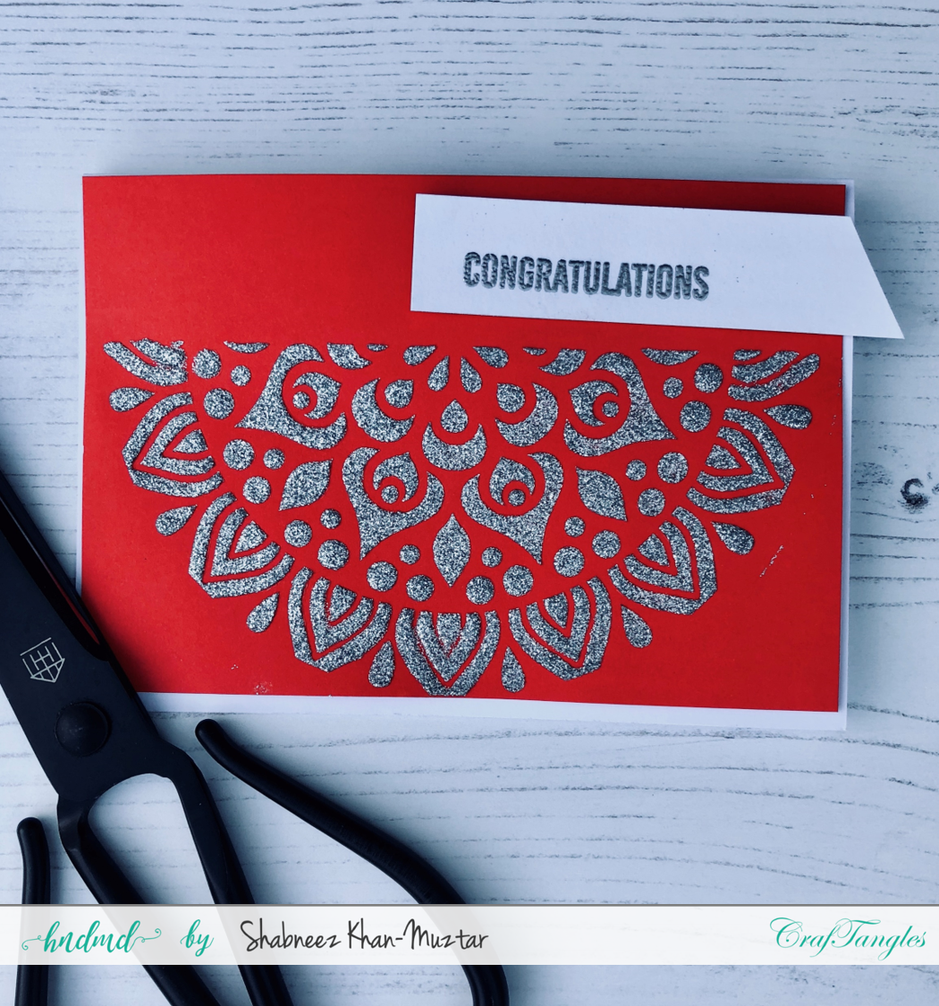 CrafTangles Celebration Stamp & Stencil Cards - CraftAdda Blog