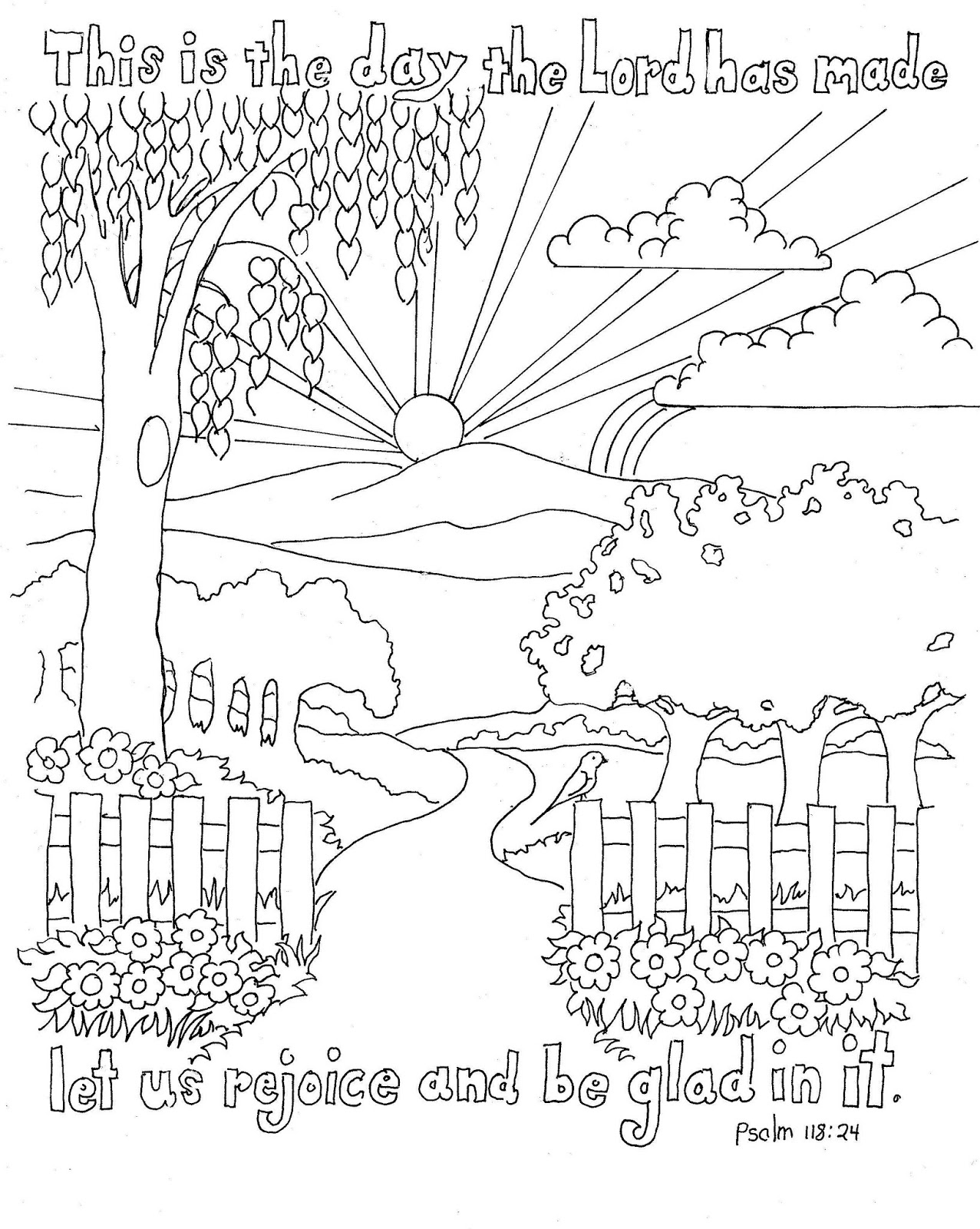 Rejoice In The Lord Coloring Page Coloring Pages