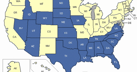Industrial Projects Report: Union VS Non-Union State Map