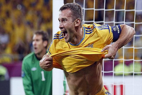 Football News: Andriy Shevchenko scored two goals against Sweden (Video)