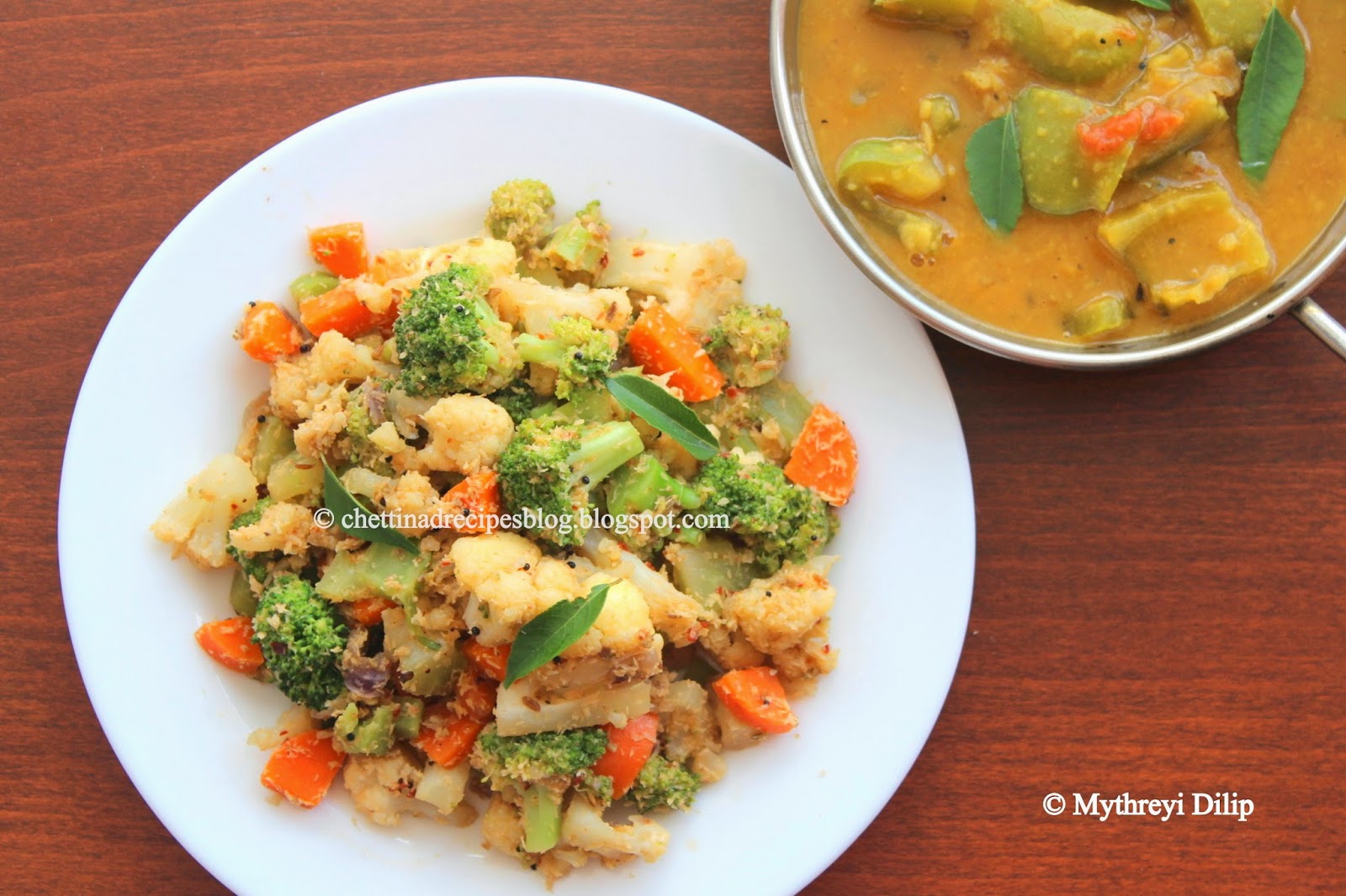 Kaikari Pirattal / Chettinad Vegetable Peratal - Chettinad Recipes