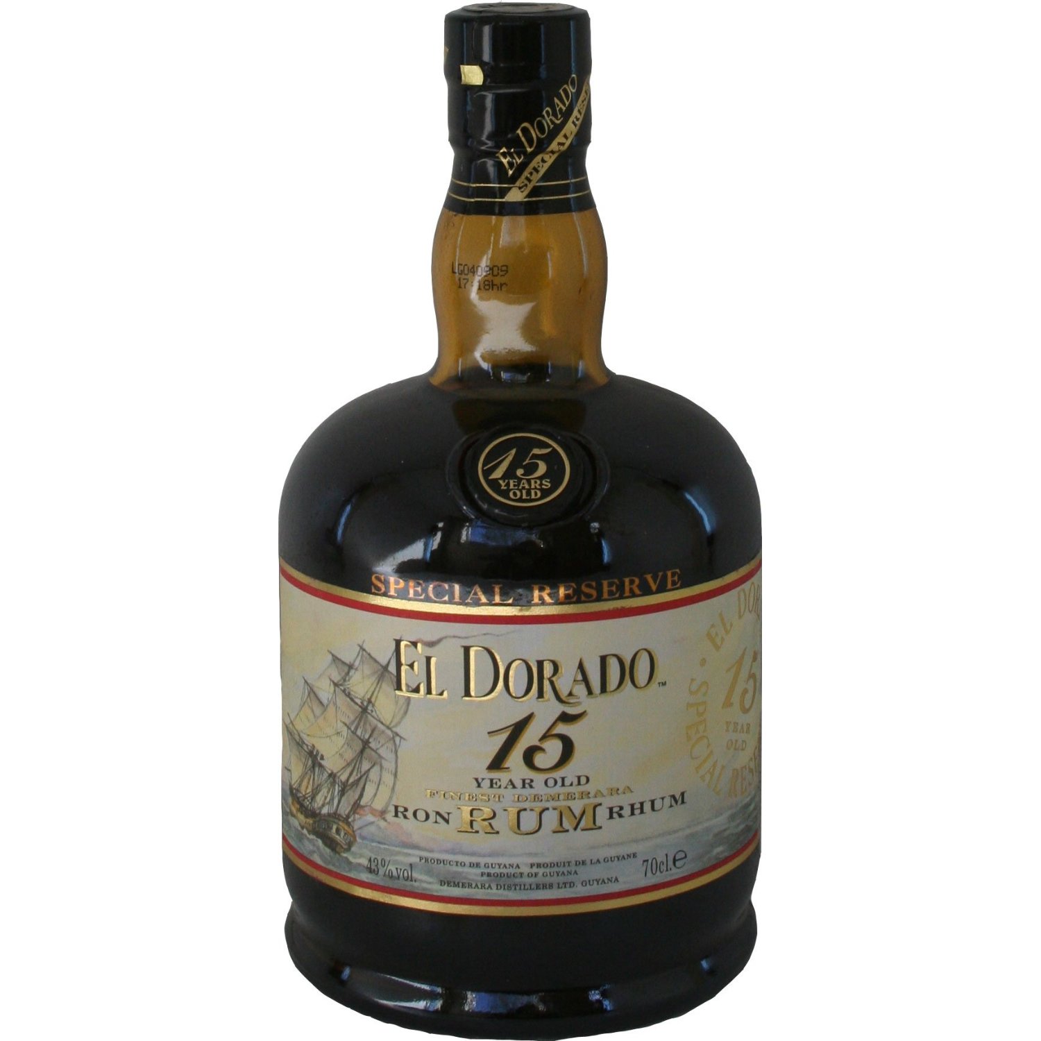 Rumaficionado: EL DORADO Finest Demerara 15 Year Old Guyanese Rum