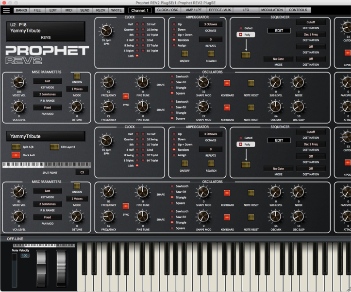 MATRIXSYNTH: Prophet REV 2 PlugSE™ Editor by SoundTower