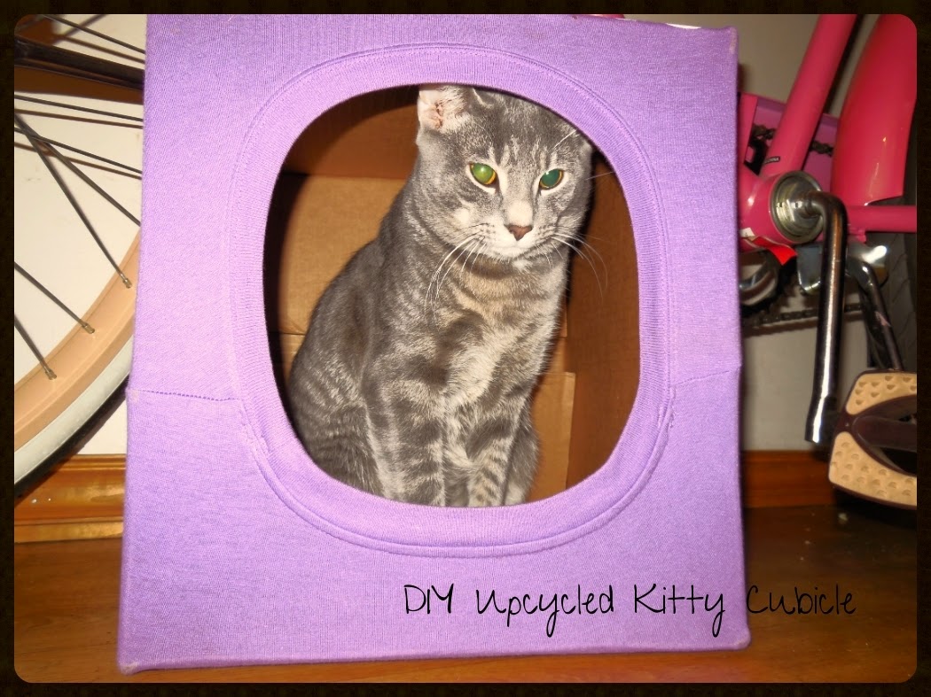 ThriftyTreeHuggary: DIY Upcycled Kitty Cubicle