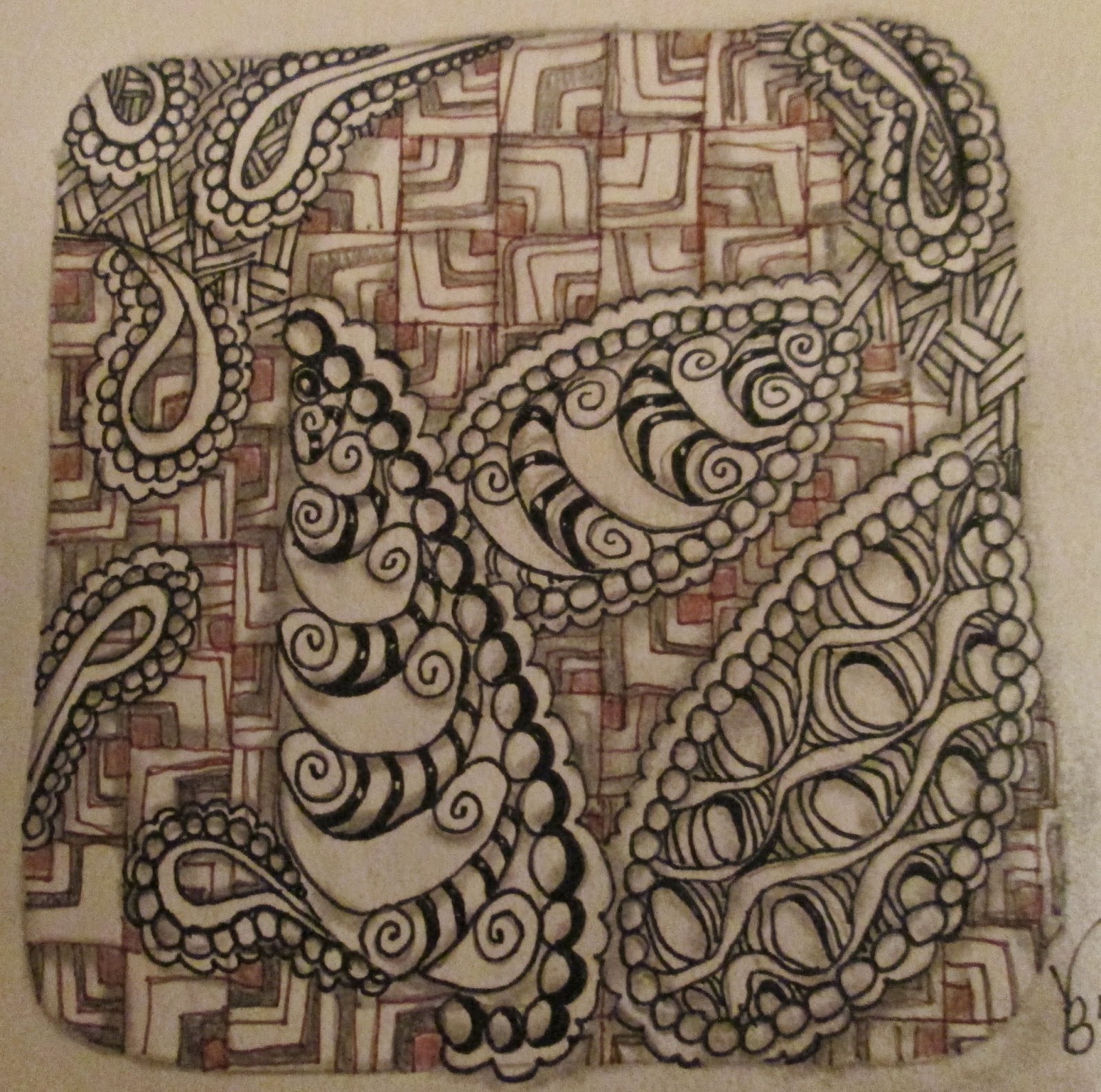 Tickled To Tangle: April 2014