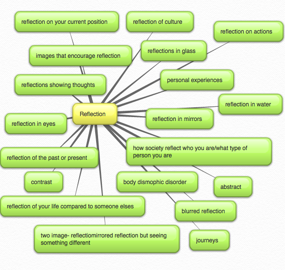photography unit 2 - Sophie 6247: mind map- reflection