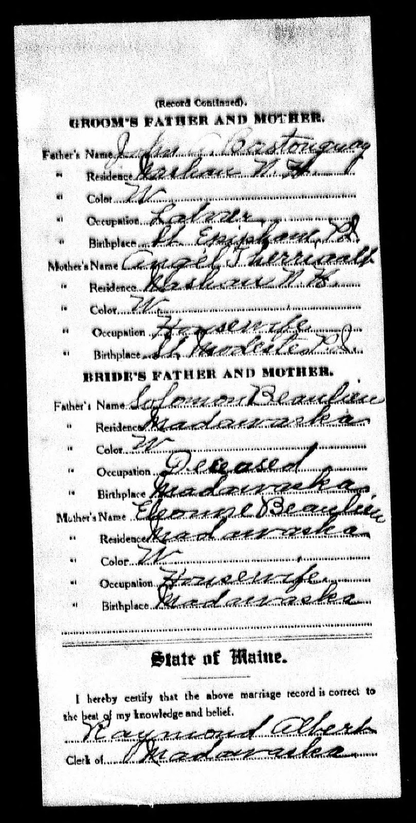 La généalogie de familles de Clair NB, du Haut-Madawaska et de ...