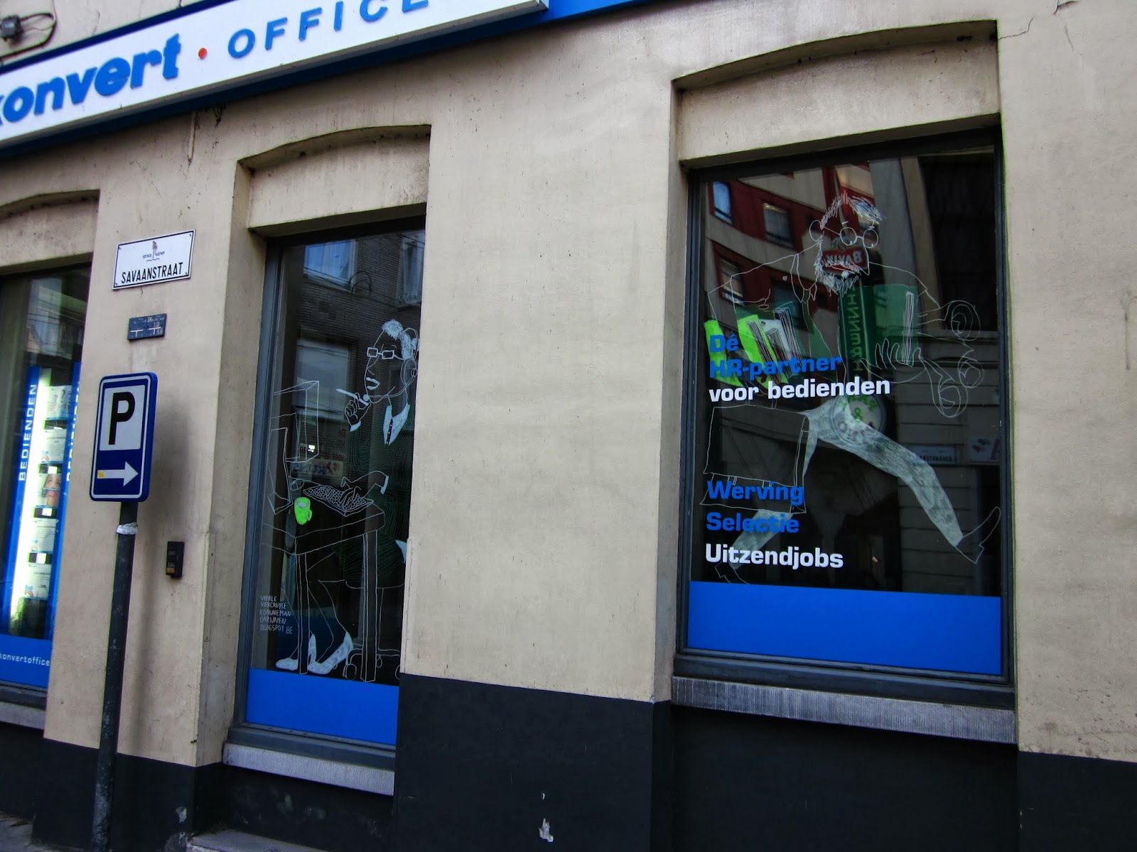 veerle vercruyce: The Big Window Walk: Konvert Interim Gent