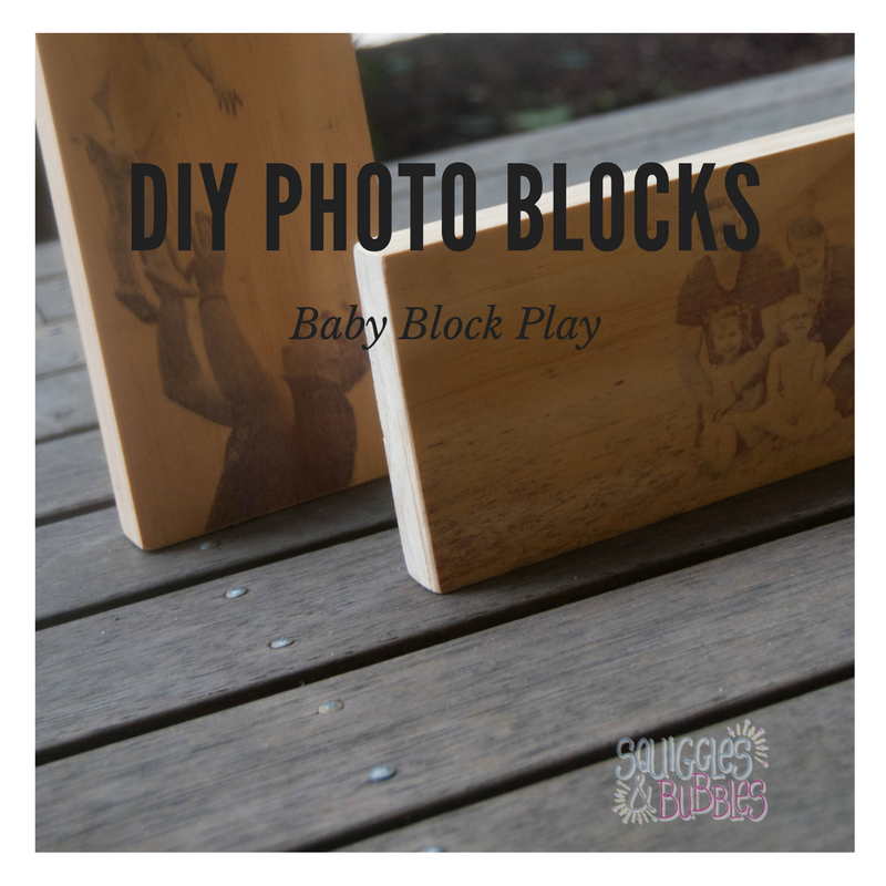 Squiggles and Bubbles: DIY Photo blocks {Baby Block Play}