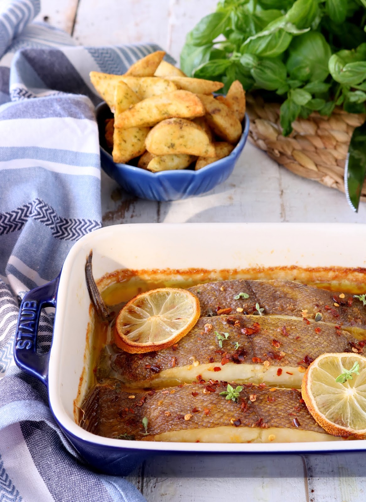 Nárwen's Cuisine - Sabores do Mundo : Solha no Forno com Alho e Limão