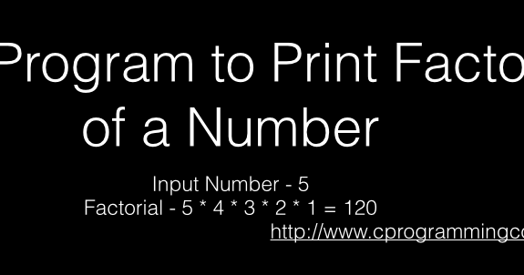 Programming Tutorials Java Program To Print Factorial Of A Number