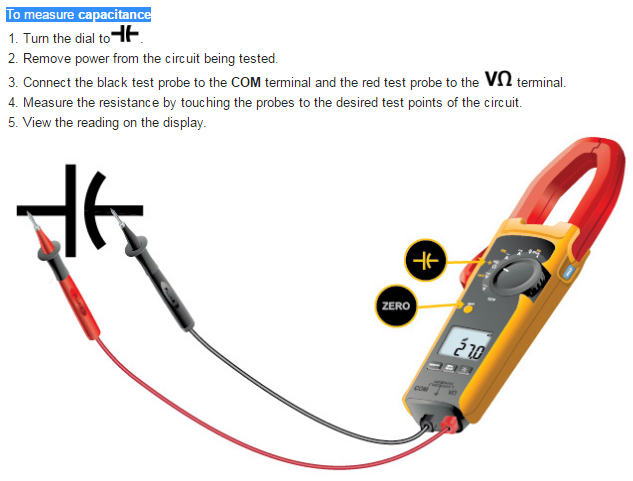 How to Measure Capacitance Using Clamp Meter - Electrical Blog