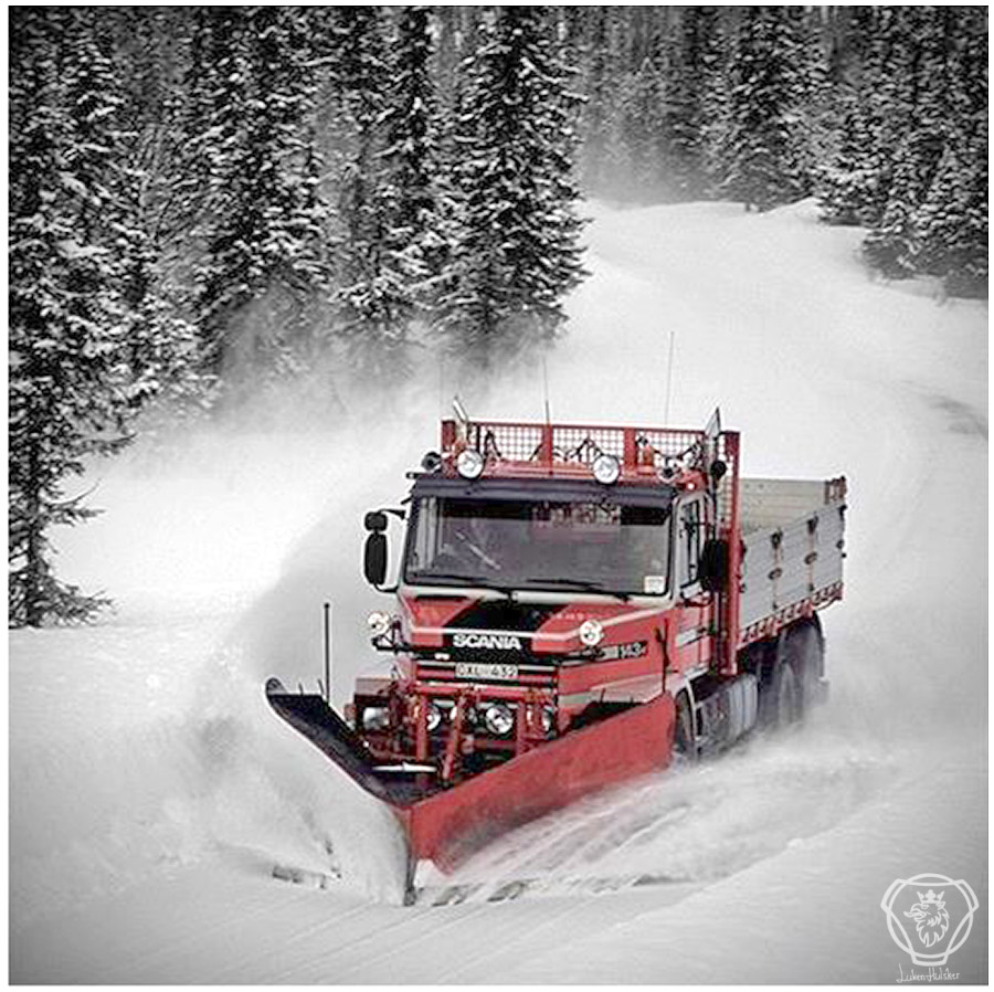 SCANIA: Scania 143M ''snöplog - snowplough'' (S)