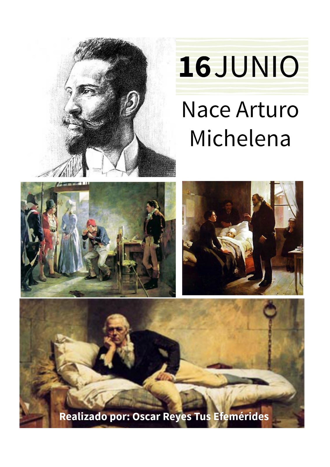 📚 Tus Efemérides Escolar 2012-2023 📅: 16 de Junio Nace Arturo Michelena ...